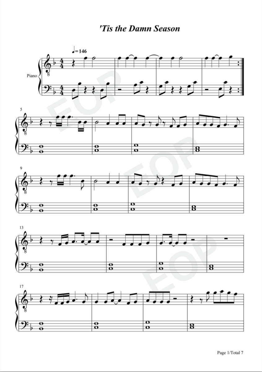Taylor Swift 'Tis the Damn Season Sheet Music Downloads Taylor Swift 'Tis the Damn Season Sheet Music Downloads
